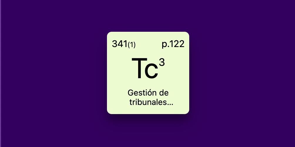 Artículo #341 - Gestión de tribunales electorales (p. 122)