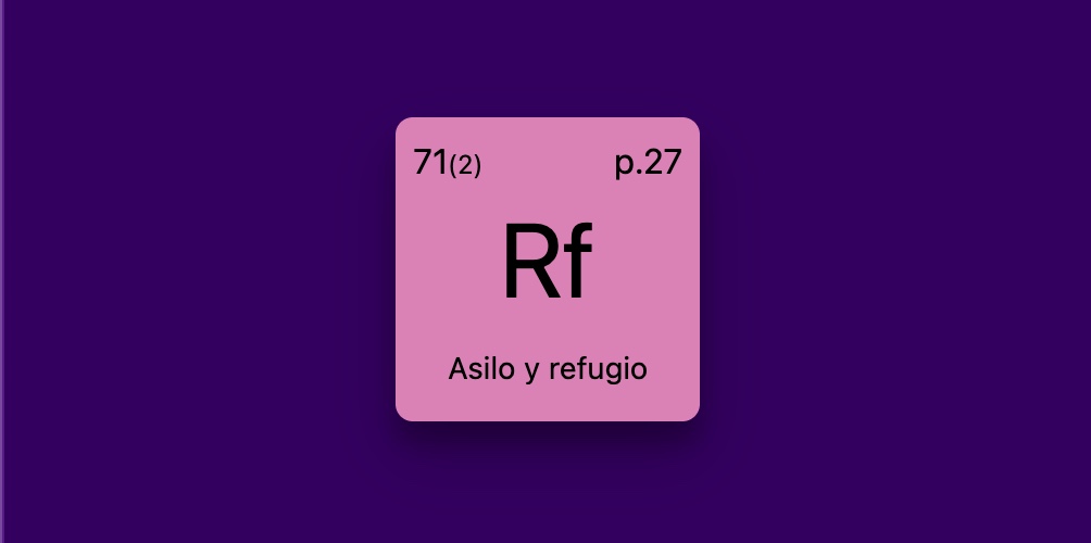 Artículo #71 - Asilo y refugio (p. 27)